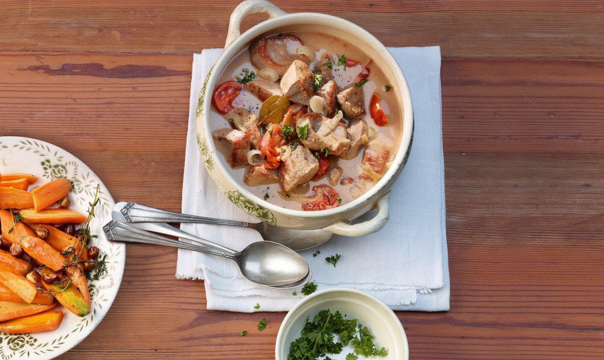 Kalbsragout in Tomaten-Rahm-Sauce - Schweizer Fleisch