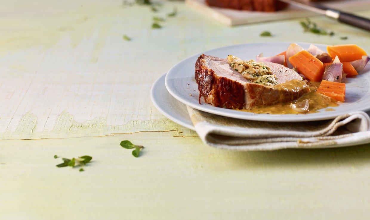 Kalbsschulterbraten gefüllt - Schweizer Fleisch